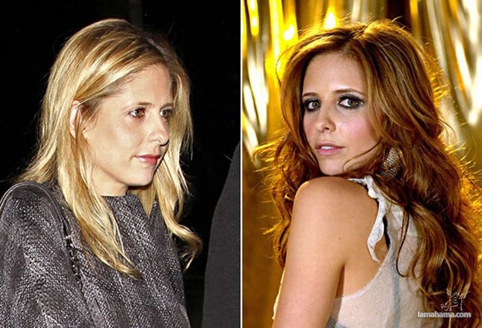 Stars without make-up